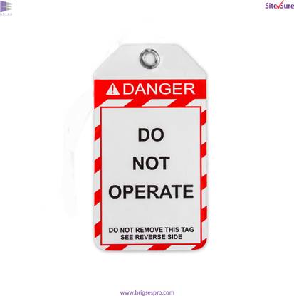 SiteSure Danger, Workplace Tags- T Coated Paper 300GSM, @14/tag ...