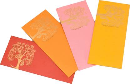 Anand Cards Tree Peackock print design Shagun Envelopes Price in India ...
