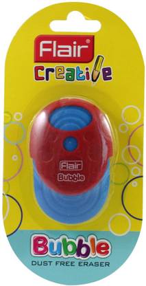 Flipkart.com | FLAIR Creative Series Non Toxic Bubble Eraser Blister ...