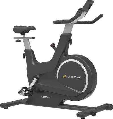 Let's Play Premium Indoor Upright Gym Cycle with Pulse Sensor and ...