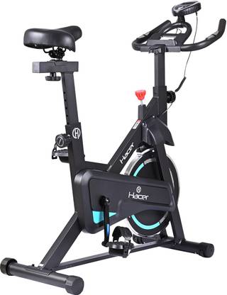 Hacer Air Bike Fitness Cardio Cycle with Speed-Time-Distance Monitor ...