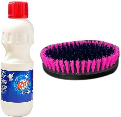 Rin Ala Fabric Whitener 500ml + Brush for Washing clothes Floral Fabric ...