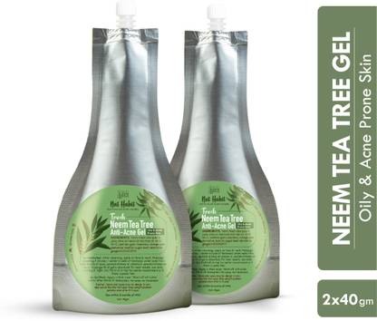 Nat Habit Fresh Neem TeaTree Anti-Acne Gel for Oily & Acne Prone Skin (Pack of 2 ) - Price in ...