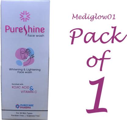 Pureshine Whitening & lightening Facewash pack of 1 Face Wash - Price ...