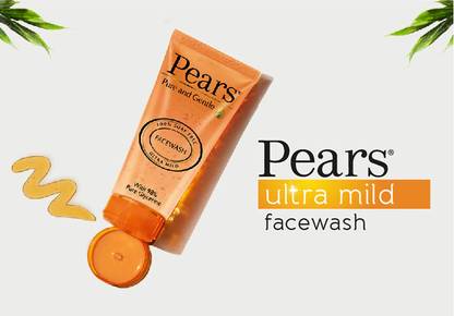 Pears Ultra Mild Facewash - Pure & Gentle (60gm) Pack of 6 Face Wash ...