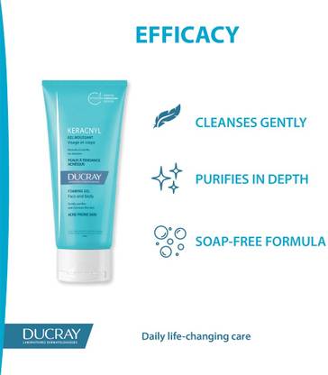 DUCRAY Keracnyl Foam Gel For Acne Prone Skin Face Wash - Price in India ...