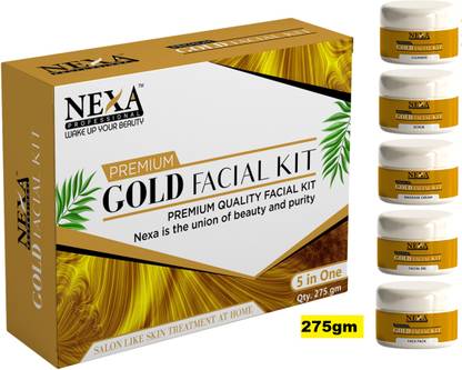 NEXA PROFESSIONAL PREMIUM GOLD FACIAL KIT (5 IN 1) (275gm) - Price in ...