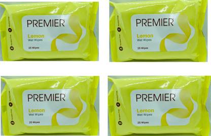 Premier LEMON WET WIPES (25 EACH, TOTAL-100) - Price in India, Buy ...