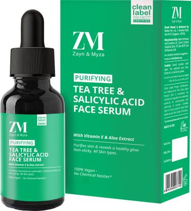 ZM Zayn & Myza Tea Tree & Salicylic Acid Face Serum, Reduces Acne, Scars & Blemishes Price in ...