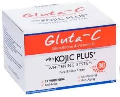 Gluta-C with Kojic Plus Skin Lightening Face & Neck Cream Price in India - Buy Gluta-C with ...