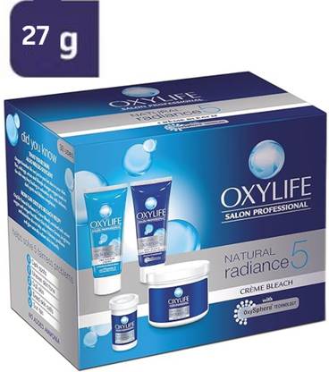 Oxylife Professional Creme Bleach (Pack of 27g) Salon Size + Skin ...
