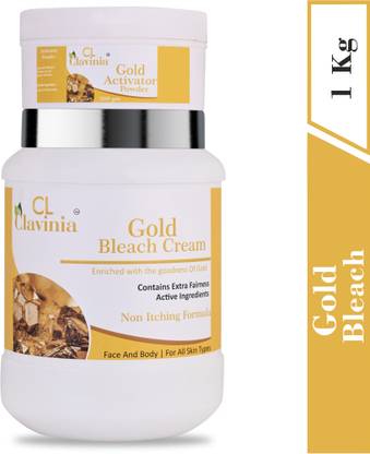 CLAVINIA Professional Gold Bleach Cream With Activator 1 kg - Price in ...