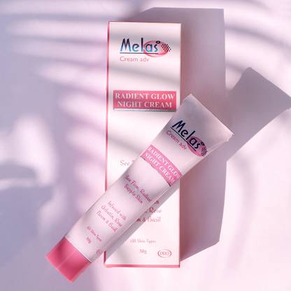 Melas night cream(pro)AntiAging Brightening, Lightens dark Spots, Marks ...