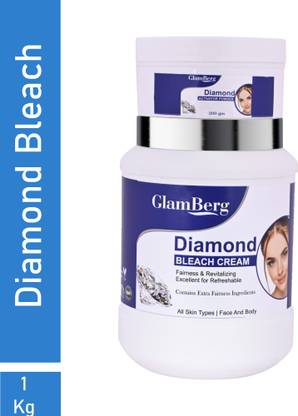 Glamberg Herbal Diamond Bleach Cream With Activator 1 kg Price in India ...