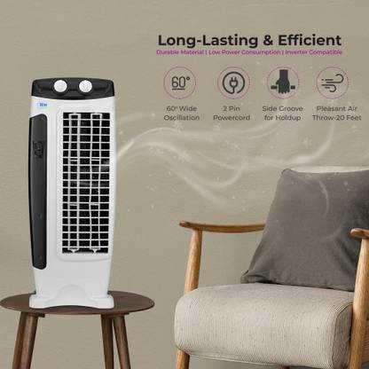 WohnWunder Air Tower Fan 25 Feet Air Throw 50 mm 1 Blade Tower Fan ...