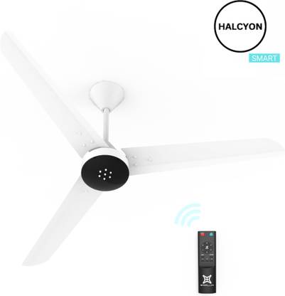 Halcyon BreezeMaster Smart Energy Saving Ceiling Fan 5 Star 1200 mm BLDC Motor with Remote 3 ...