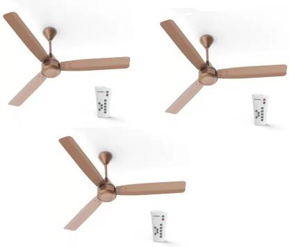 Crompton Energion Cromair Remote 5 Star 1200 mm Pack of 3 5 Star 1200 ...