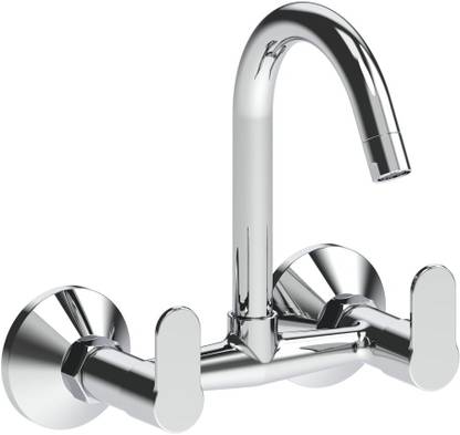 Hindware F690027CP Sink Mixer Swivel Spout-Wall Mounted Kitchen Mixer ...