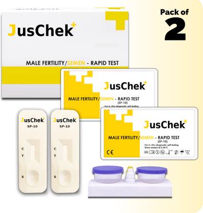 JusChek Male fertility/Semen-Rapid Test(SP-10) Sperm Kit Price in India ...