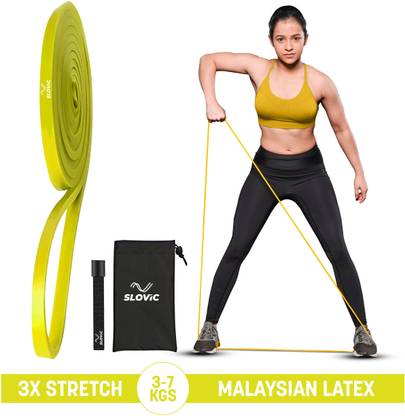 SLOVIC Yellow (3-7 kg) Resistance Band for Workout | Gym Band | Heavy ...