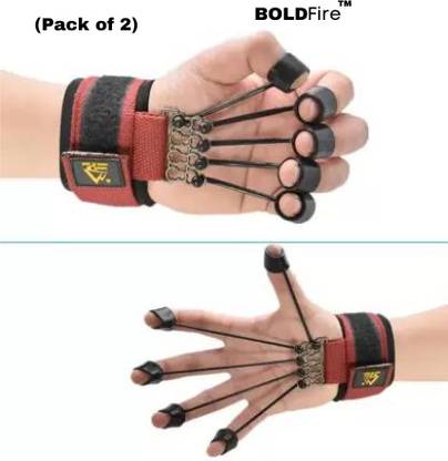 BoldFire Finger Exerciser Equipment to Strengthen Forearm (Pack of 2 ...