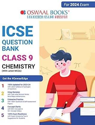 Oswaal ICSE Question Bank Class 9 Chemistry Book (2024 Exam): Buy ...