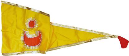 Real Craft Jagannath Puri Rath Yatra - Yellow Flag for Ritual ...