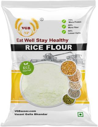 VGBNP 100% Natural & Original Rice Flour ( Chawal Ka Atta) White Rice ...