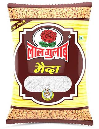 lal gulab Maida Refined Fresh Pure and Tasty Wheat Flour Maida, 500g ...