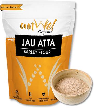 Amwel Organic Jau Atta - Barley Flour, Jaun ka atta | 450g x 2 pc ...