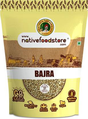 Nativefoodstore Kambu/Pearl Millet/Bajra/Sajjalu/Sajje/Kambam/Bajri ...