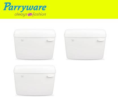 Parryware Slimline Single Flush Cistern set of 3 pic 0321 Side Handle ...