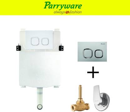 Parryware Linea Concealed Cistern with concealed body Primo upper part ...