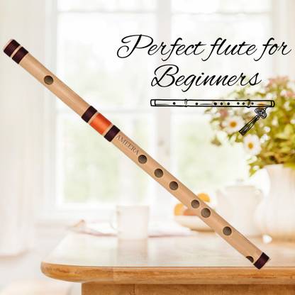AMEERA Beginners Flute C scale natural Assam Bamboo Flute Musical ...