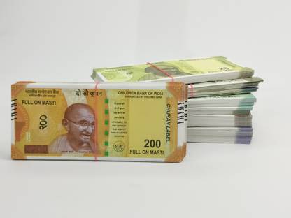 Velinor Dummy Currency Notes Combo, Fun Playing All Indian Rupees ...