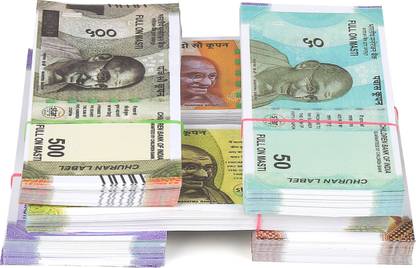 Velinor Fantasy Currency Combo: 120 Nakli Indian Note Replicas for Kids ...