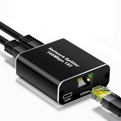 Sancy Ethernet Splitter 1 to 2 Adapter 1000Mbps LAN Cable Extender for ...