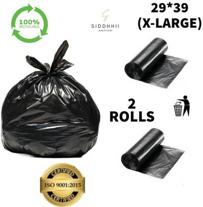 siddhhii Biodegradable Dustbin Bags 29*39 Size XL 30 L Garbage Bag Pack ...