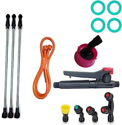 U-GROW INDIA Agriculture Sprayer Pump parts 3 Lance with nozzles 16 L ...