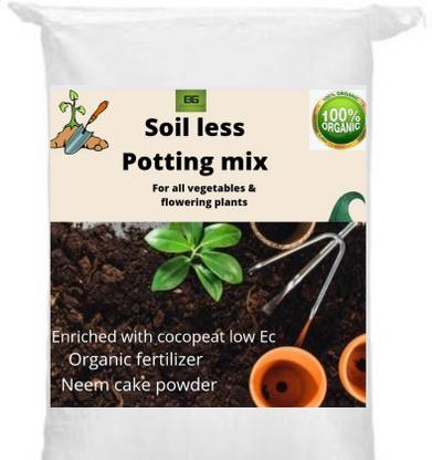 elamgreen Soil less potting soil mix for plants 1kg Gardening Shoulder ...