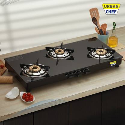 Urban Chef ISI certified Black Magic Stainless Steel Manual Gas Stove ...