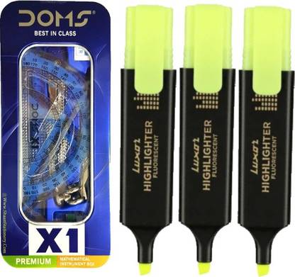 Flipkart.com | DOMS X1 Premium Geometry Mathematical Instrument box + 3 ...