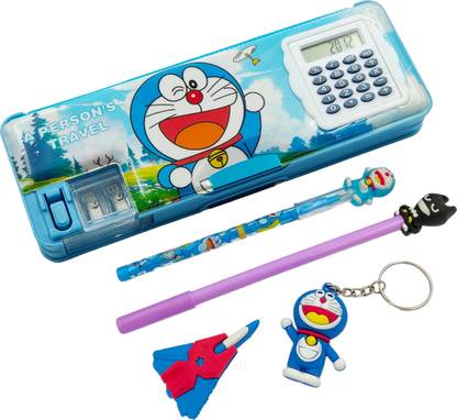 Flipkart.com | tishna Inbuilt Calculator 5 Pc Combo Doraemon Art ...