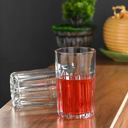1st Time (Pack of 4) Molded Design Drinking Glass - K4 (Pack Of 4 ...