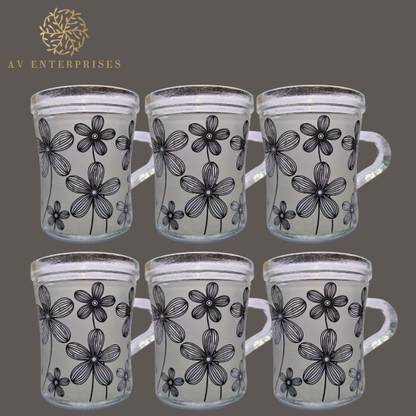Eagle Glassware (Pack of 6) Glass Cup with Handle Glass Set Hot Beverage Glass Price in India ...