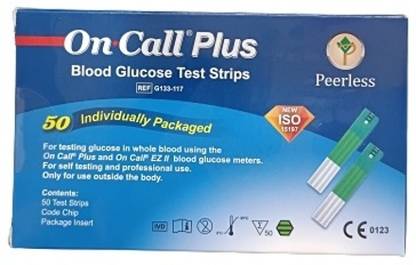 BB Healthy OnCall Plus Individually packed 50 Glucometer Strips Price ...