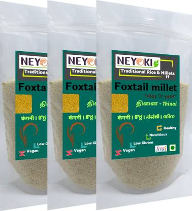 NEYOKI Foxtail Millet 1.5kg / Thinai /Kangani / Korra / Navane Foxtail ...