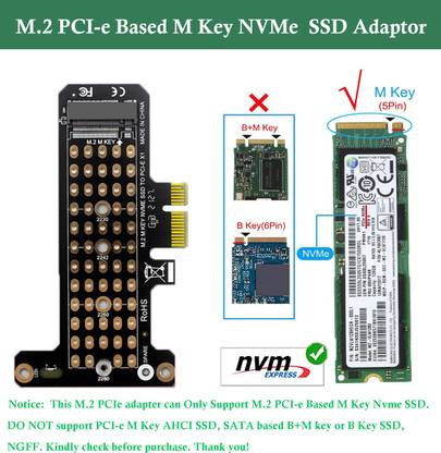 HASTHIP Intel PCI-E PCI Express 3.0 X4 to NVME M.2 NVME to NVME SSD PCI ...