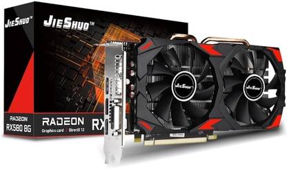 JieShuo RX 580 GDDR5 8 GB AMD Radeon Chipset 256 bit 1244 MHz Graphics ...