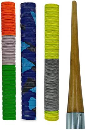 REEBOND Combo Super-3 Flag & Blue & Parrot Cricket Bat Grips With 1 ...